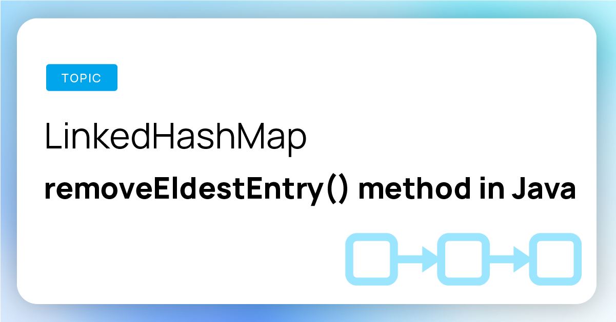 LinkedHashMap removeEldestEntry() method in Java