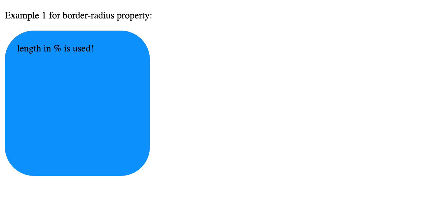 Border Radius in CSS